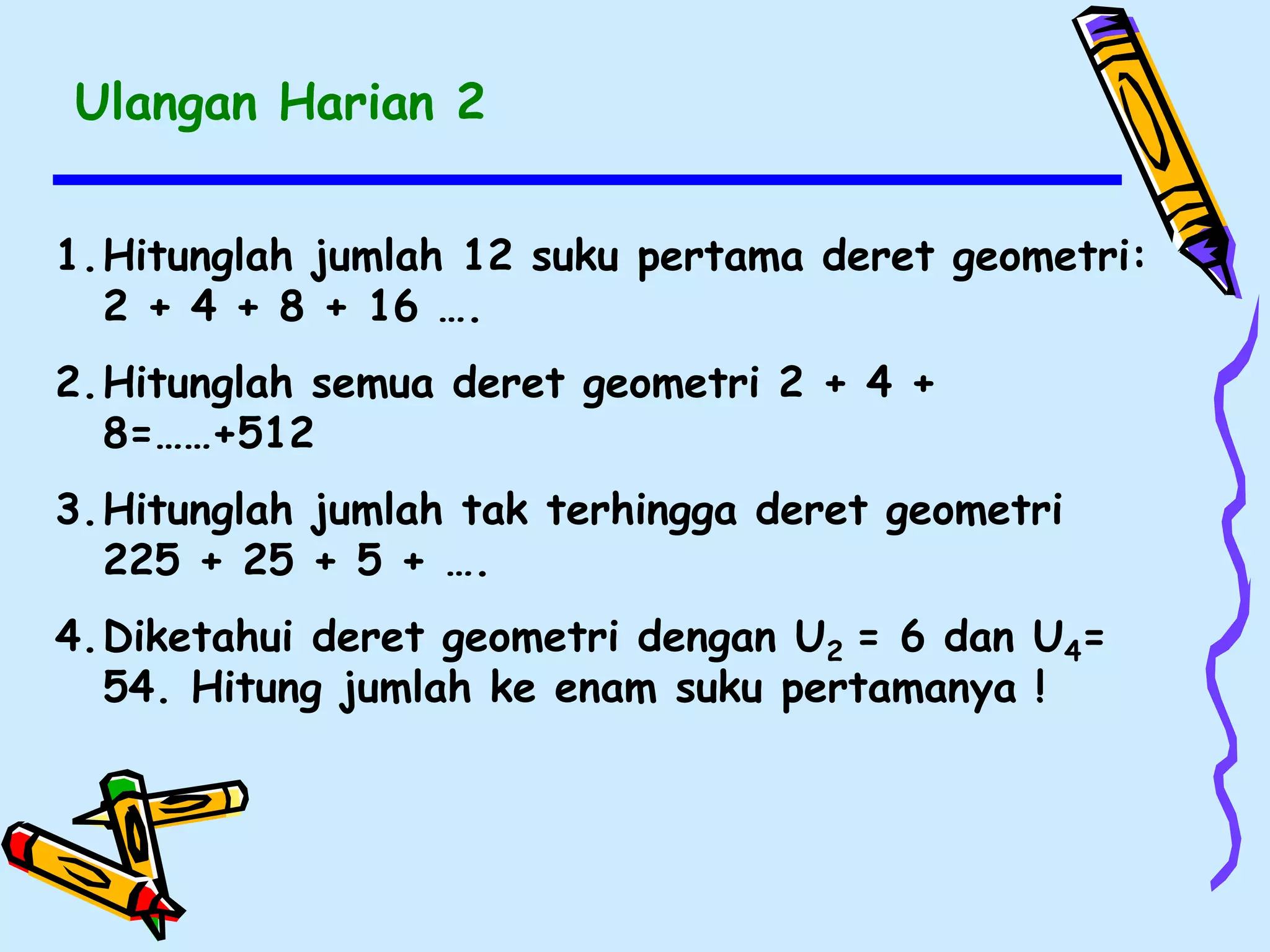 Barisan dan deret geometri | PPT