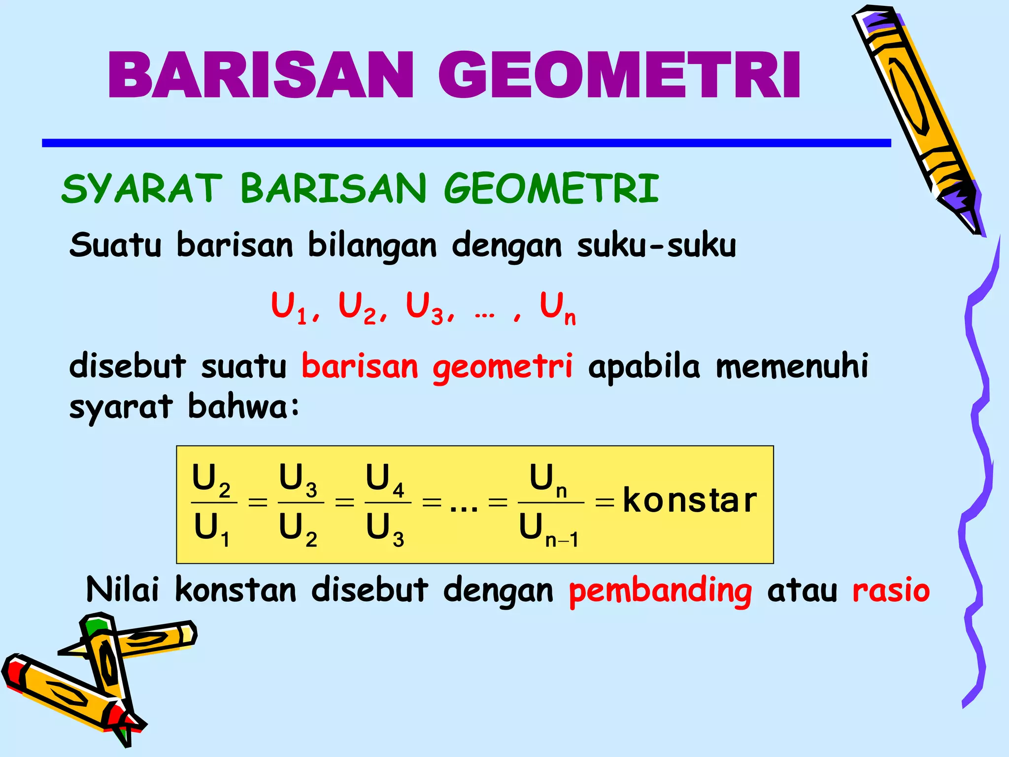 Barisan dan deret geometri | PPT