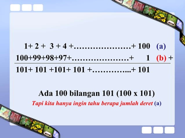 Barisan & deret bilangan | PPT