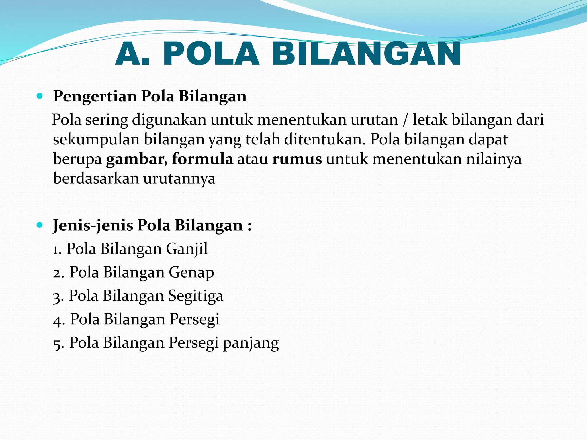 Baris dan deret bilangan | PPTX