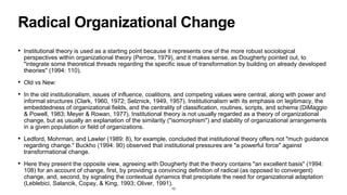 Baris Orak - Institutional Theory | PPTX
