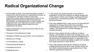 Baris Orak - Institutional Theory | PPTX