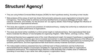 Baris Orak - Institutional Theory | PPTX