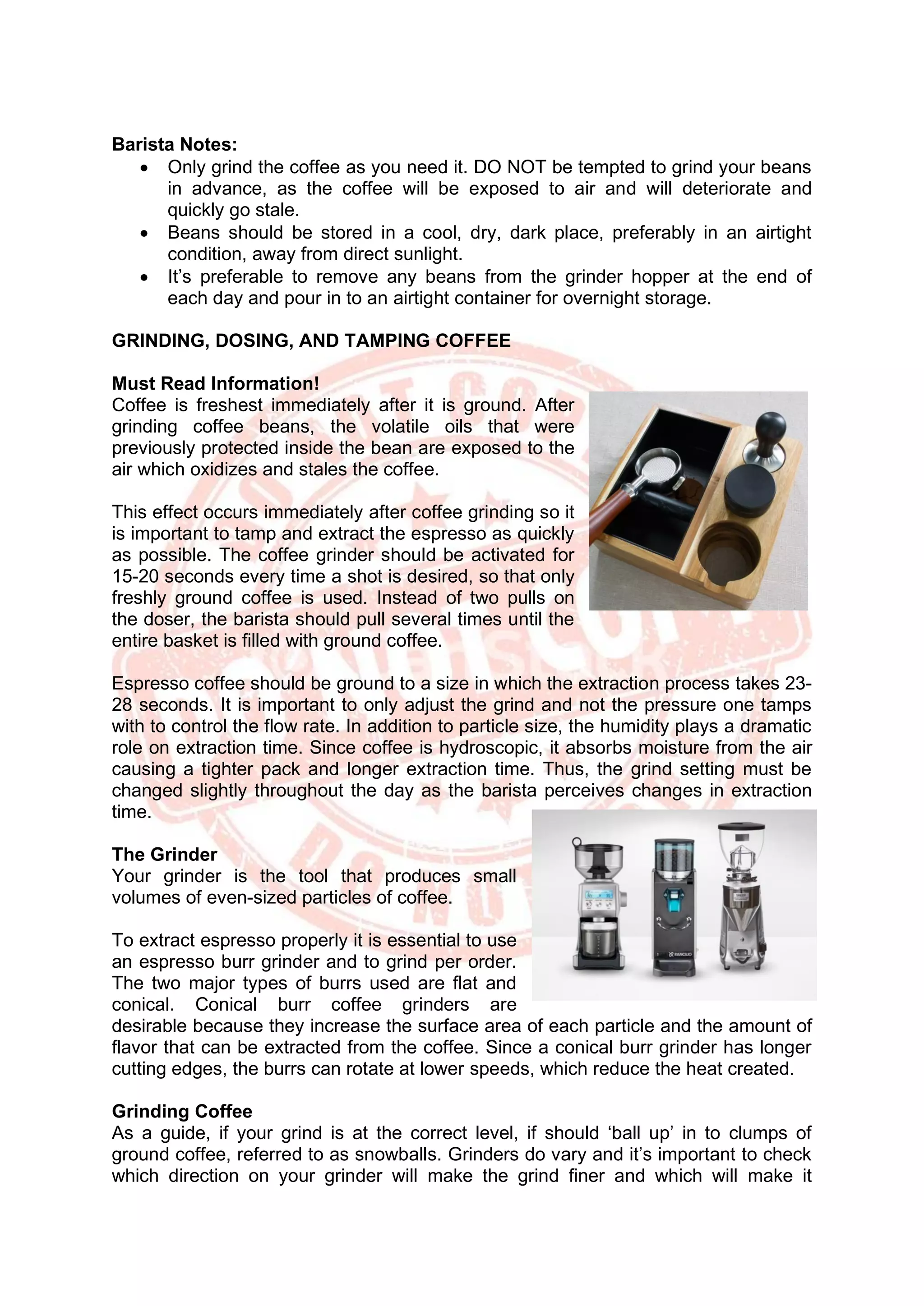 BARISTA NC II - CBLM | PDF