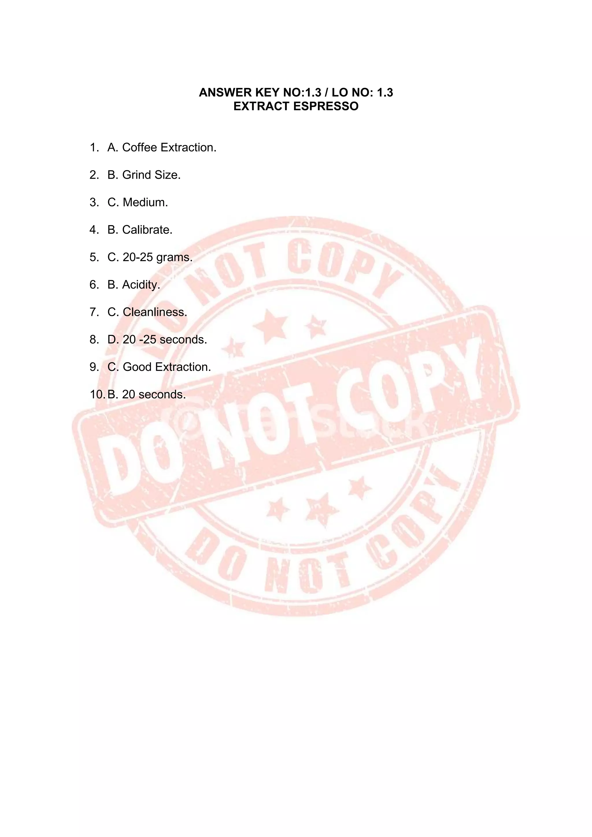 BARISTA NC II - CBLM | PDF