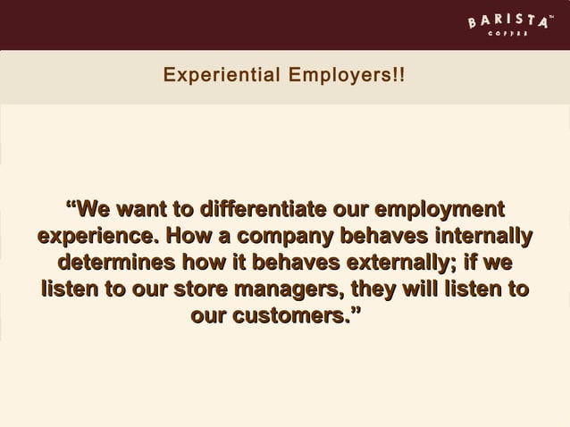 Barista bt shrinidhi rao | PPT