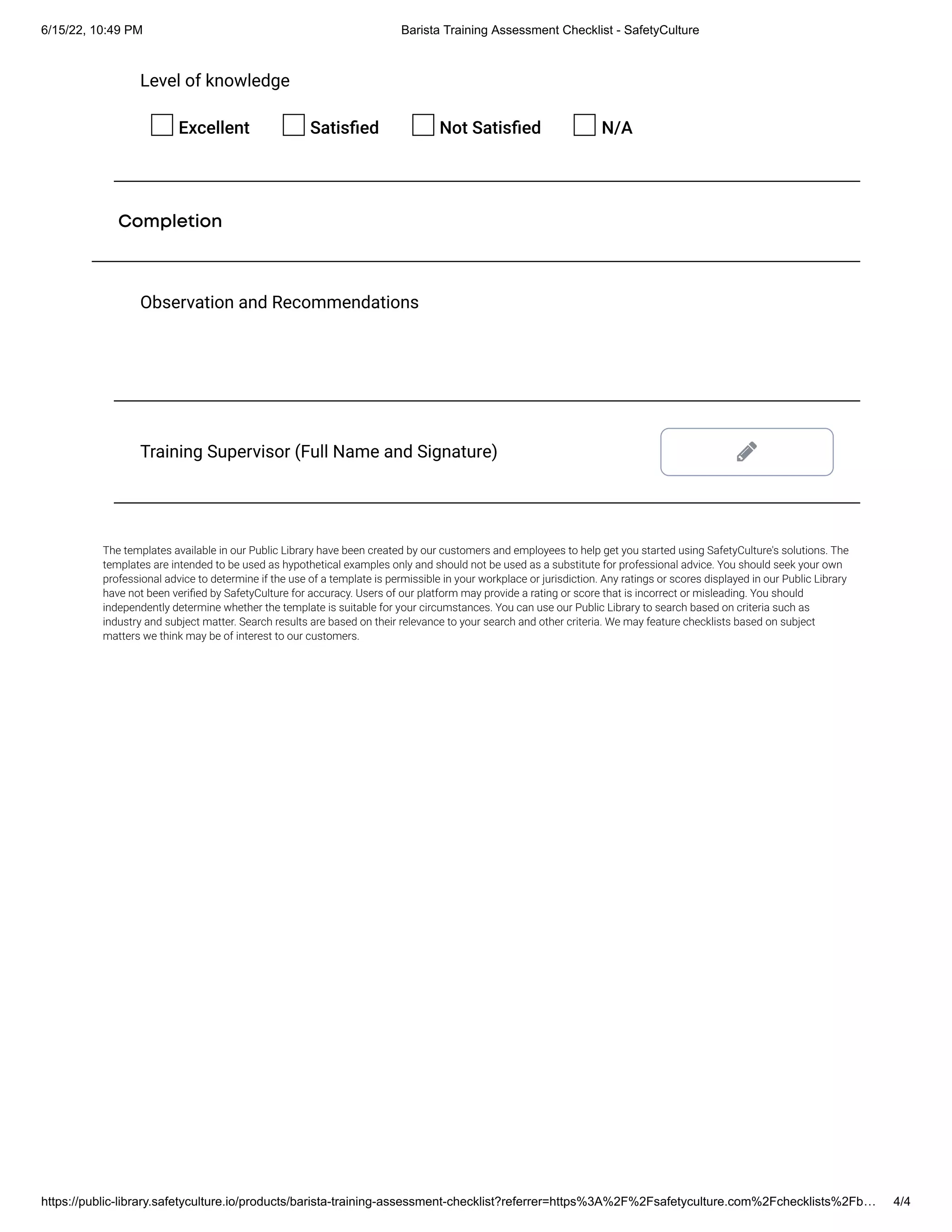 Barista Training Assessment Checklist - SafetyCulture.pdf