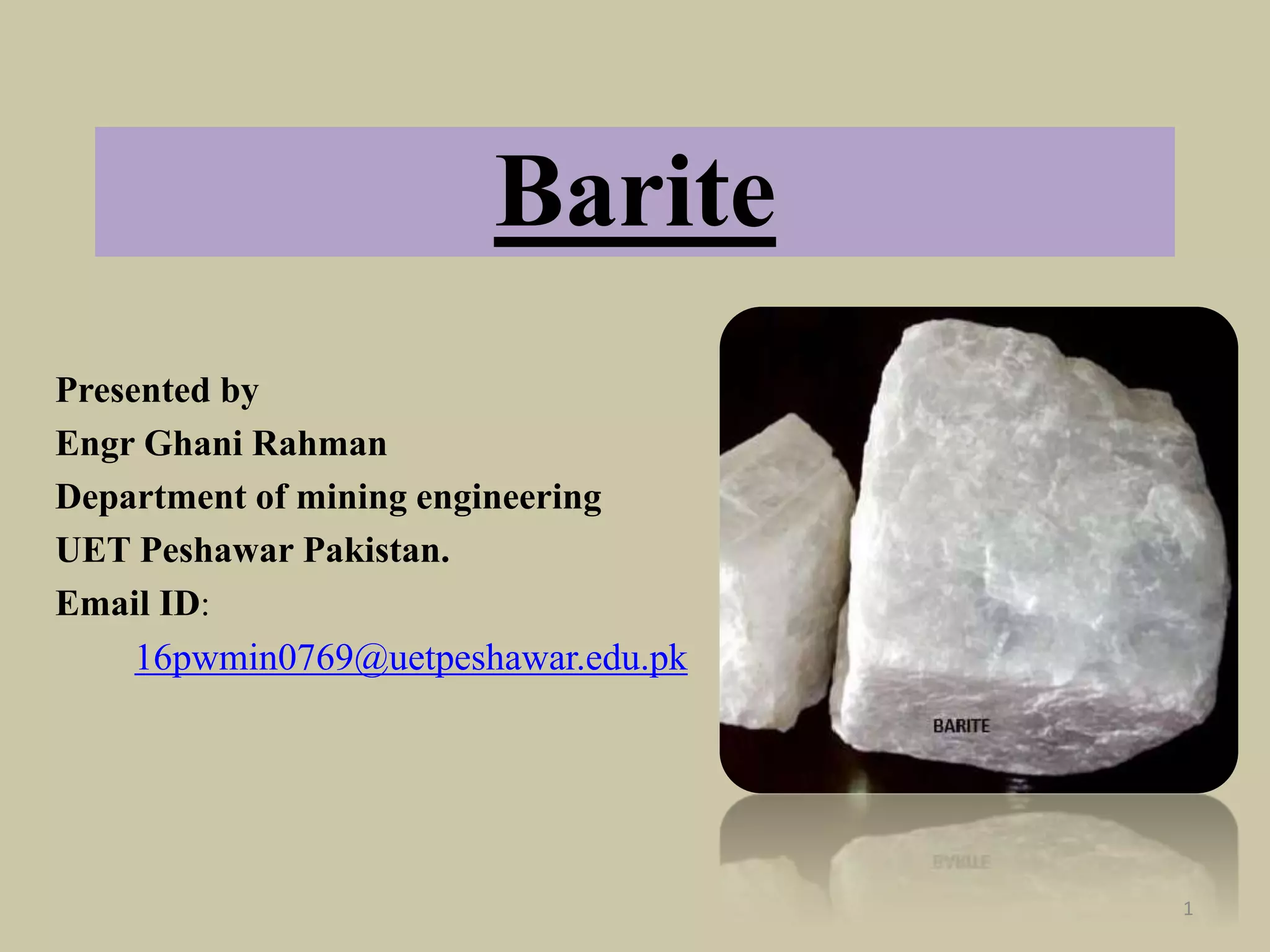 Barite | PPTX