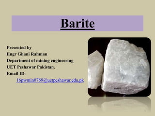 Barite | PPTX