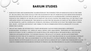 BARIUM STUDIES (Barium swallow, barium meal)RADIOGRAPHY | PPTX