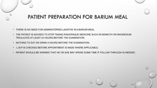 BARIUM STUDIES (Barium swallow, barium meal)RADIOGRAPHY | PPTX