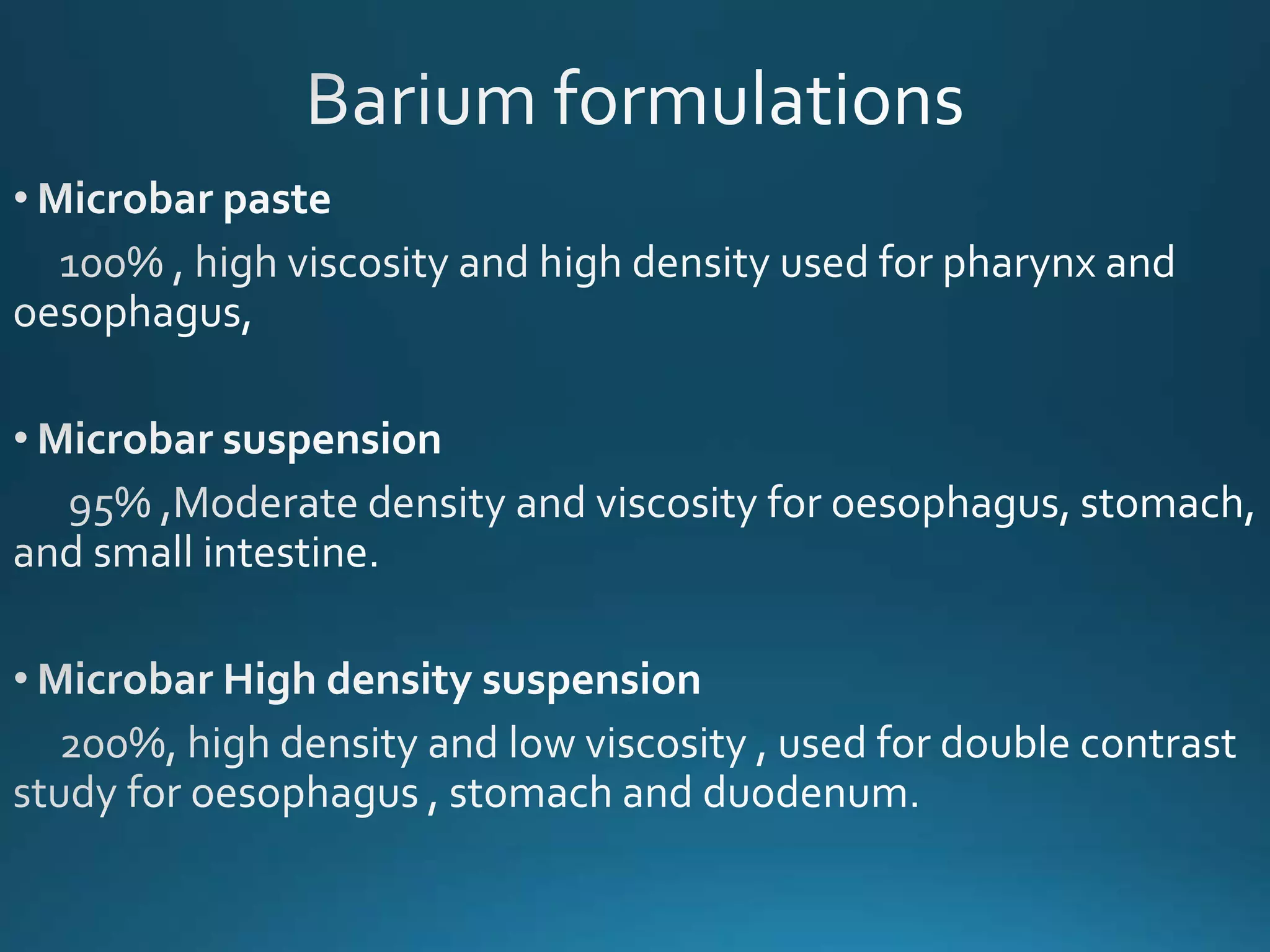 Basics of Barium Imaging | PPTX