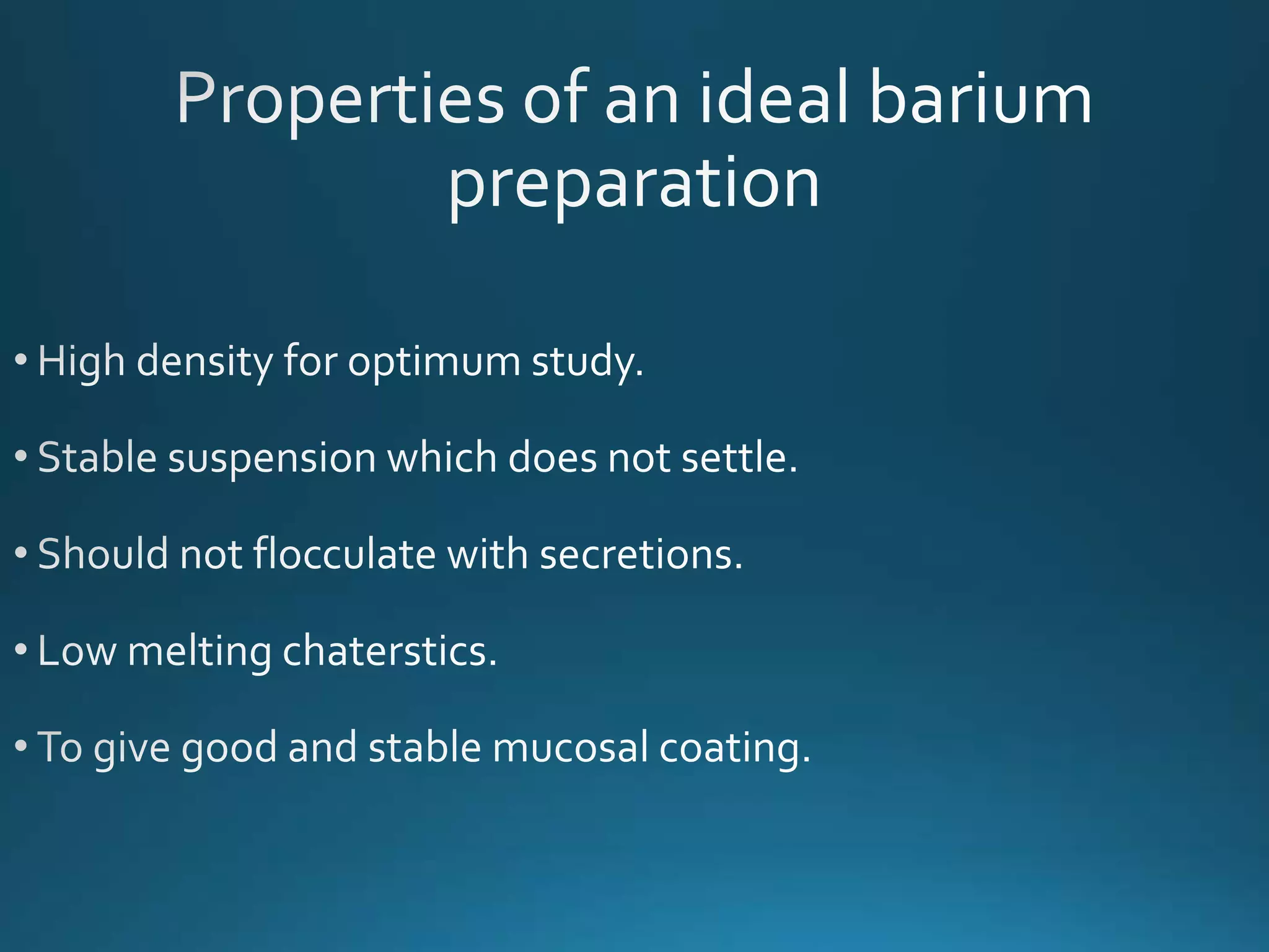 Basics of Barium Imaging | PPTX