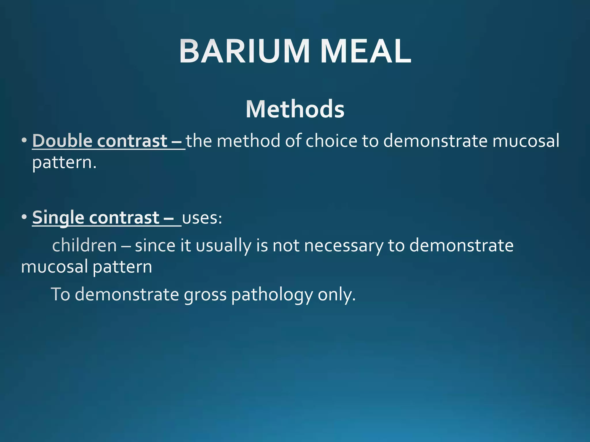 Basics of Barium Imaging | PPTX