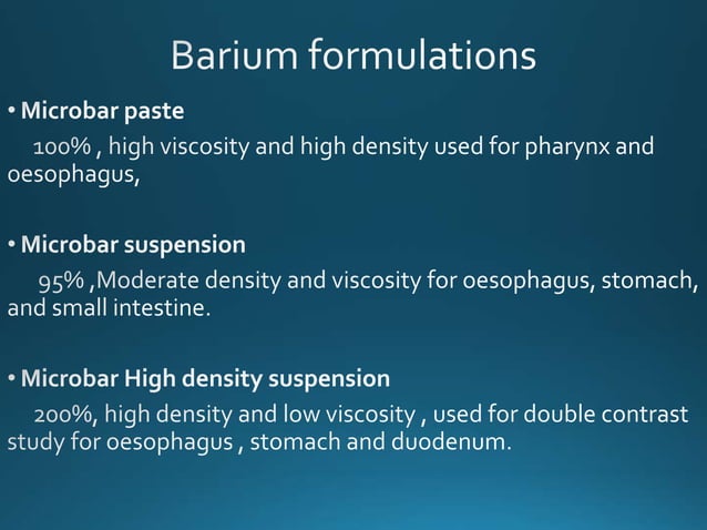 Basics of Barium Imaging | PPTX | Digestive Disorders | Diseases and ...