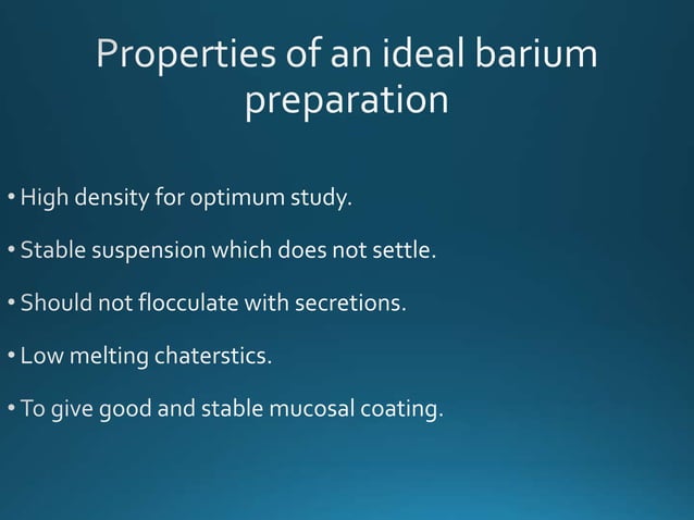 Basics of Barium Imaging | PPTX | Digestive Disorders | Diseases and ...