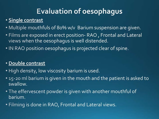 Basics of Barium Imaging | PPTX | Digestive Disorders | Diseases and ...