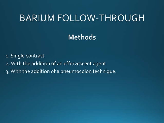 Basics of Barium Imaging | PPTX | Digestive Disorders | Diseases and ...