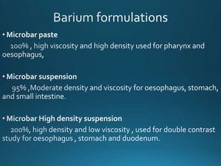 Barium Uses