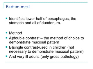 Barium Meal study | PPT