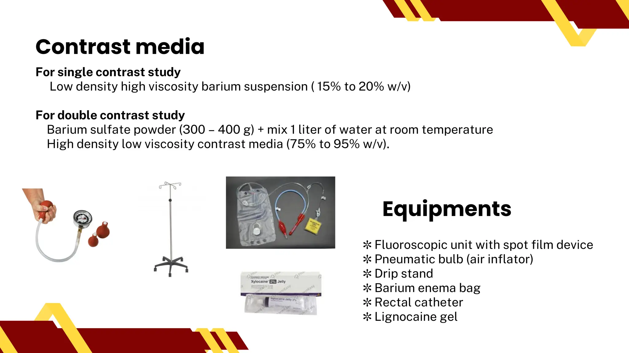 Barium Enema procedure in radiology department | PDF