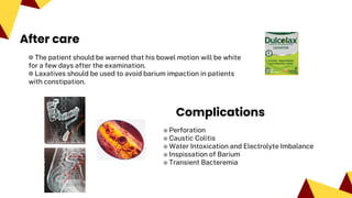 Barium Enema procedure in radiology department | PDF