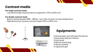 Barium Enema procedure in radiology department | PDF