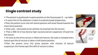 Barium Enema procedure in radiology department | PDF