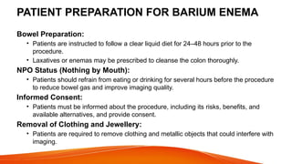 Barium enema uses in imaging today .pptx