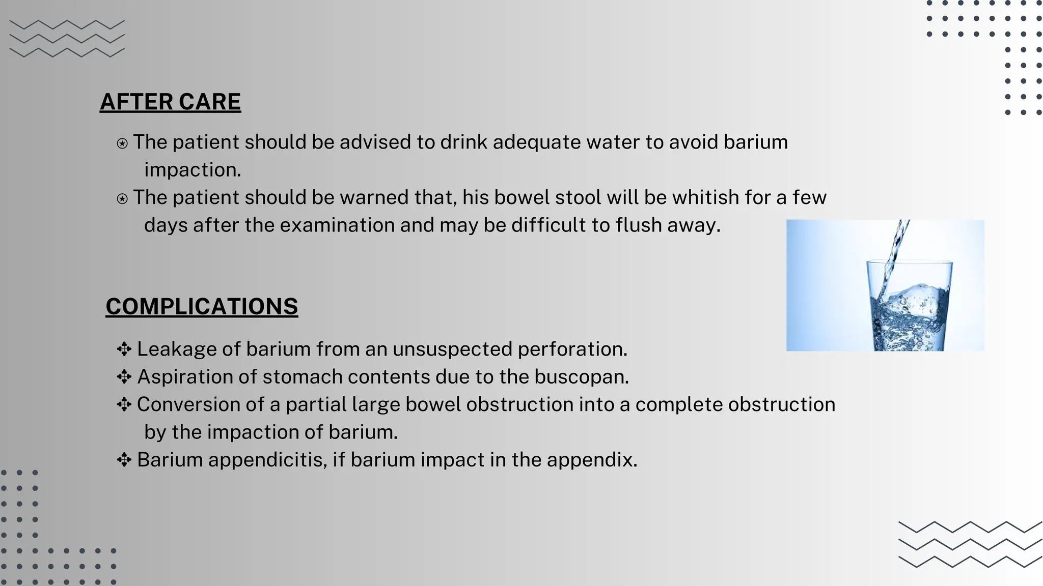 Barium Meal procedure in radiology department | PDF