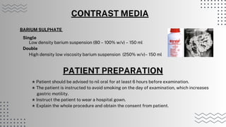 Barium Meal procedure in radiology department | PDF | Digestive ...