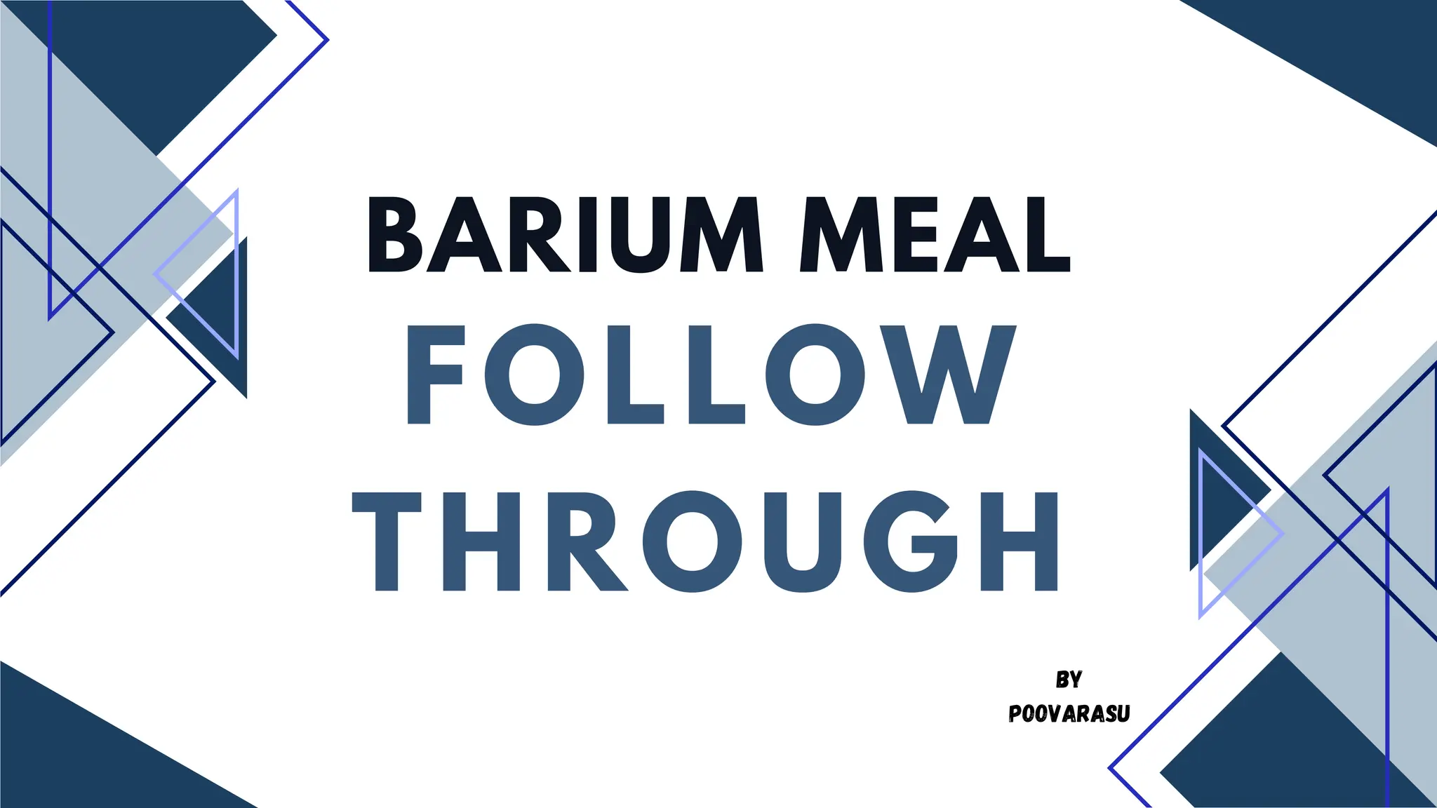 Barium meal follow through procedure in radiology department | PDF