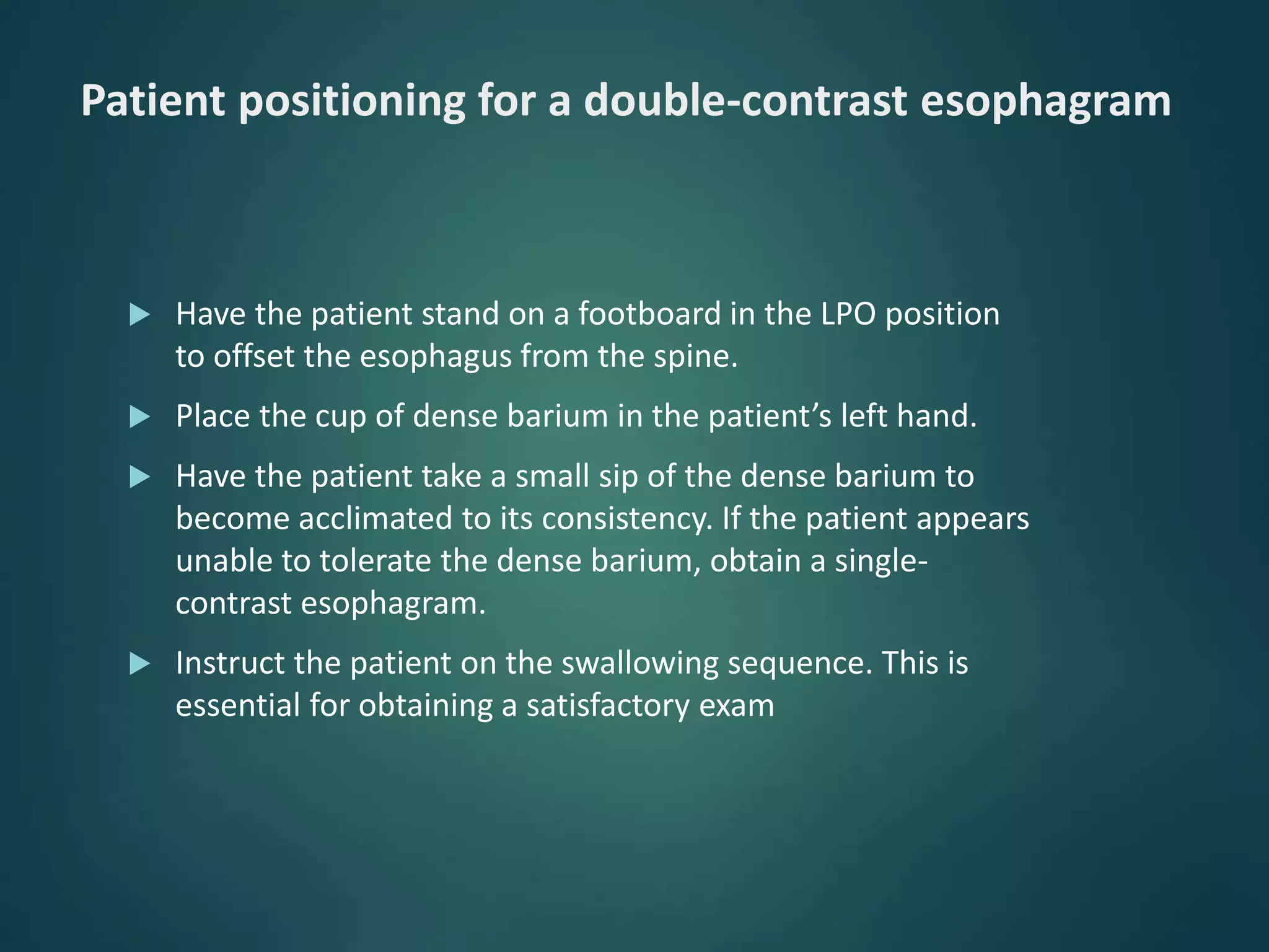 Barium procedures | PPTX