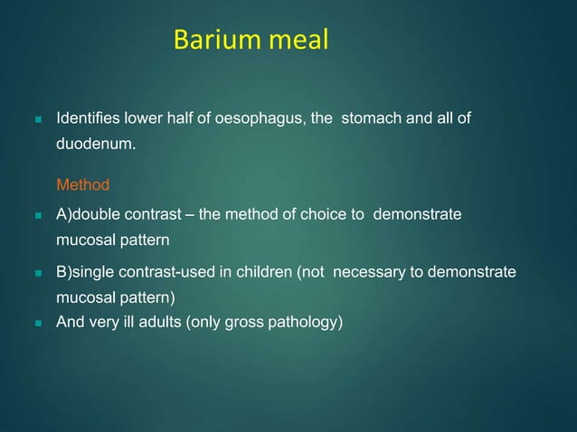 Barium procedures | PPTX | Digestive Disorders | Diseases and Conditions