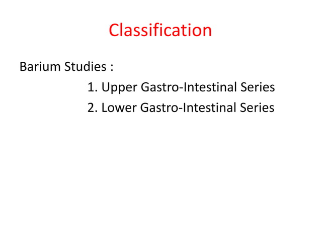 Barium studies | PPTX