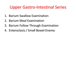 Barium studies | PPTX
