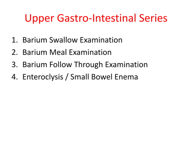 Barium studies | PPTX