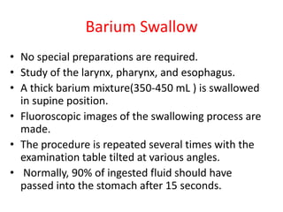 Barium studies | PPTX