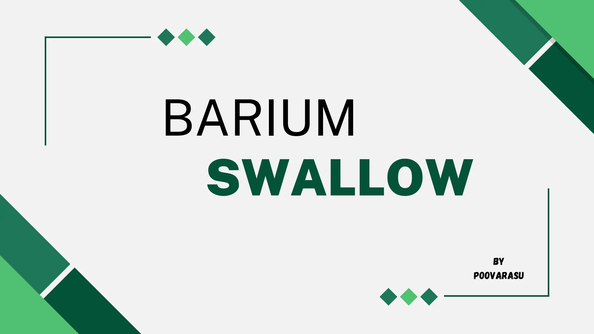 Barium Swallow procedure in radiology department | PDF