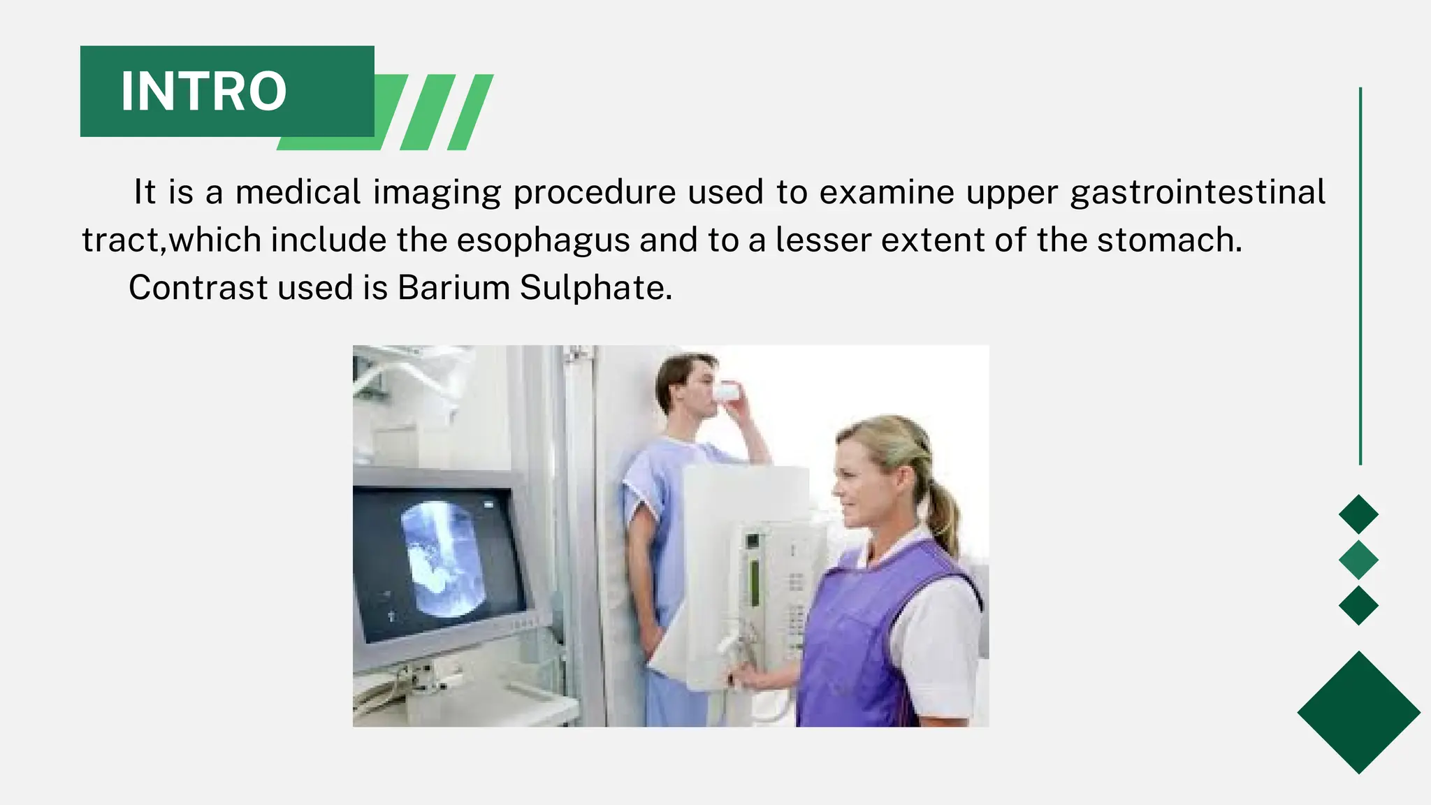 Barium Swallow procedure in radiology department | PDF