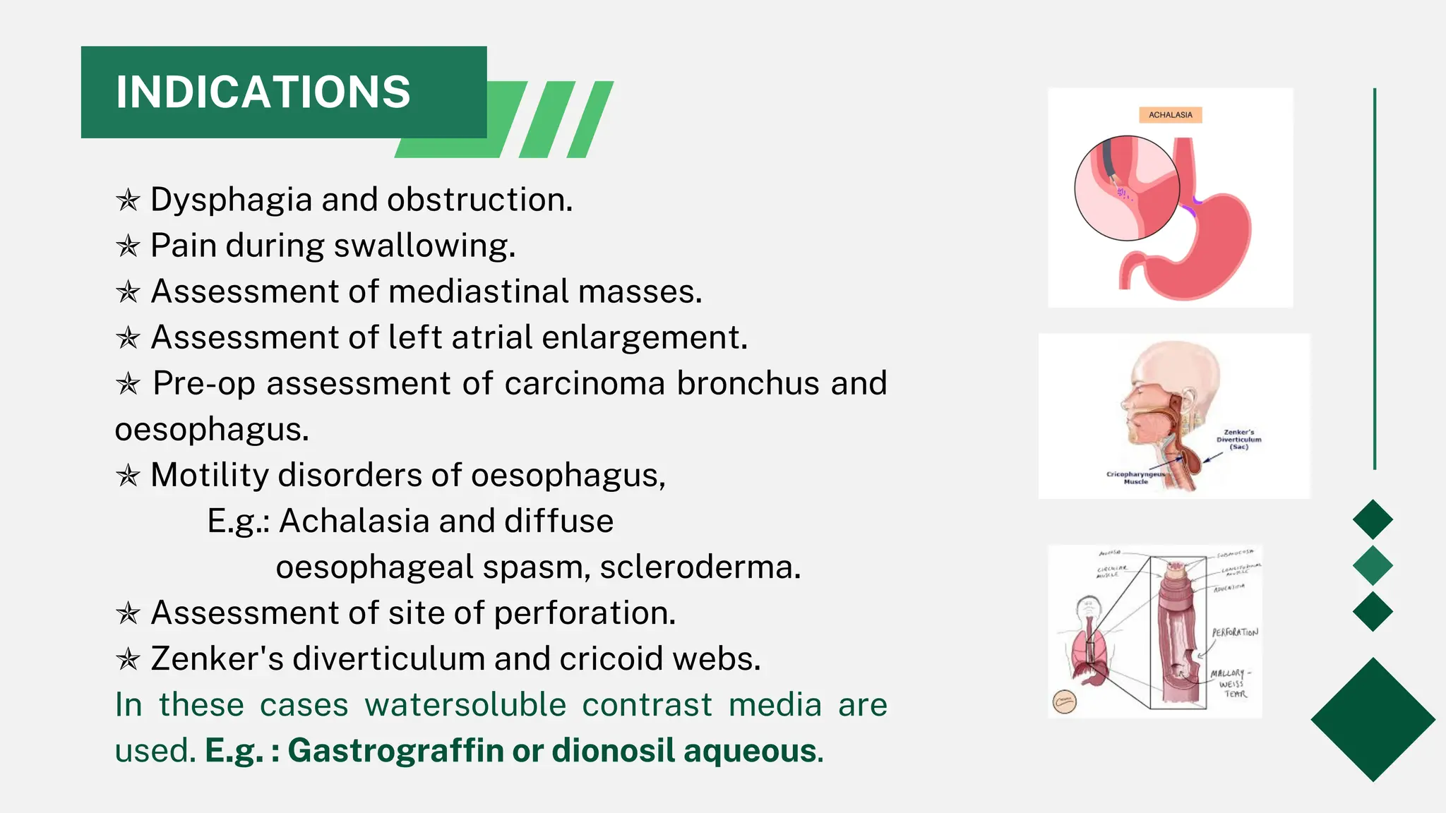 Barium Swallow procedure in radiology department | PDF