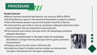 Barium Swallow procedure in radiology department | PDF