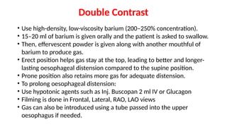 BARIUM SWALLOW in radiology a descriptive ppt | PPTX