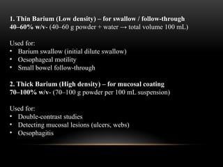 Barium swallow procedures and techniques | PPTX