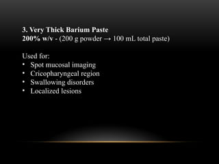 Barium swallow procedures and techniques | PPTX