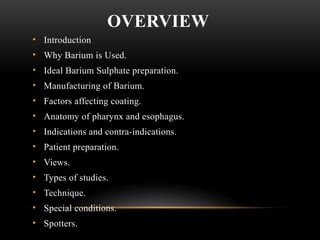 Barium swallow procedures and techniques | PPTX