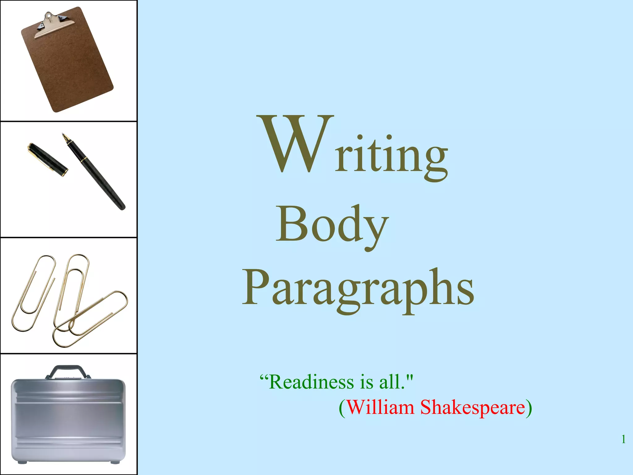 Barker. t.e.x.a.s.body paragraphs | PPT
