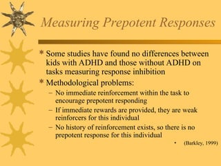 barkley theory of Attention deficit hyperactivty disorder | PPT