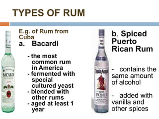 Bar lecture (rum) | PPTX