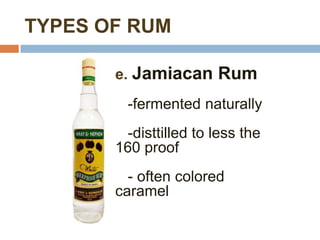 Bar lecture (rum) | PPT
